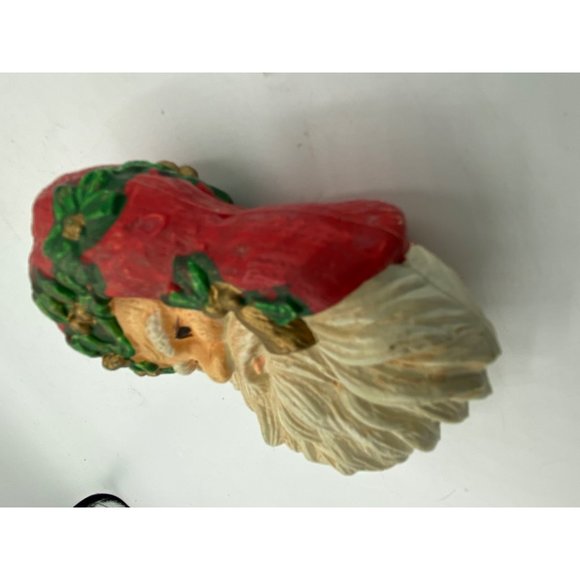 Vintage | Holiday | Vintage Hard Plastic Santa Claus Face Head ...